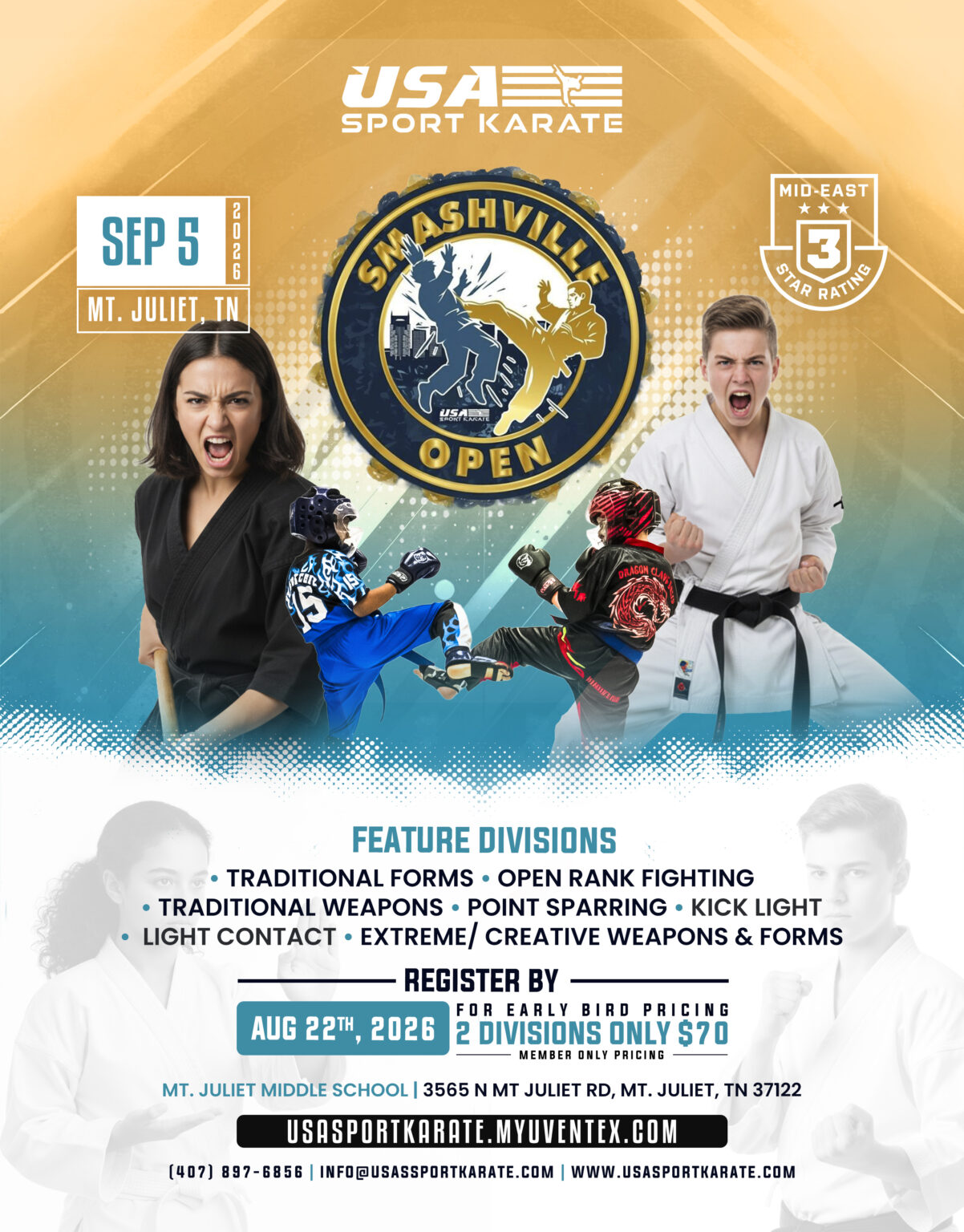 Smashville Open 09/05/2026 – USA Sport Karate